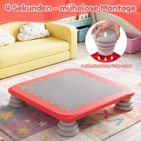 Costway Mini trampolína pro děti 65 cm velký trampolína odrazový – červený