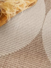 NORTHRUGS, Kusový koberec Duet Bowen 106245 Beige/White - na ven i na doma, 160x230, béžová, chodba / předsíň