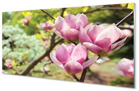 akrylový obraz magnolie strom 125x50 cm