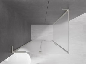 Mexen Velar L, sprchový kout s posuvnými dveřmi 120 x 80 cm, 8mm sklo námraza, broušená ocel, 871-120-080-33-97
