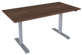 NOBL Dynamic Elektr. nastavitelný polohovací stůl 160x80 Dynamic Dekor stolové desky: ořech, Barva podnože: šedá