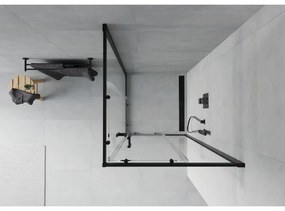 Mexen RIO - Čtvercový sprchový kout 90x90 cm, černá, 860-090-090-70-00