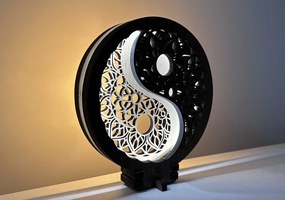Li-Go "Jin Jang" lampa 20x22 cm provedení povrchu: ořech