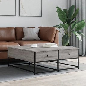 vidaXL Konferenční stolek 100 x 99 x 40 cm kompozitní dřevo [835296] Barva: šedá sonoma