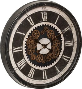 Velké nástěnné hodiny CHARLEY, O 76 cm, s ozdobným mechanismem