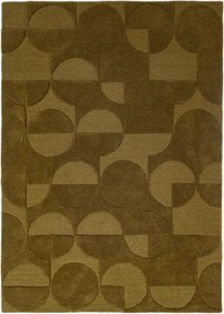 Tmavě zelený ručně tkaný vlněný koberec 200x290 cm Gigi – Flair Rugs