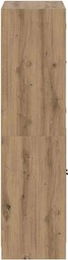 Highboard s dvířky dub artisan 68x37x142 cm kompozitní dřevo 3318723