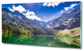 Wallmuralia Foto obraz skleněný horizontální Mořské oko Tatry 100x50