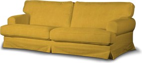 Potah na pohovku IKEA Ekeskog rozkládací barva žlutá látka pletený vzor