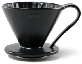 Cafec Arita Ware Flower dripper 4 - matný černý