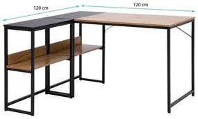 Modulární psací stůl s regálem EVATON
