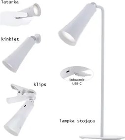 Activejet AJE-IDA / LED lampička 4v1 / dobíjecí 1200 mAh / USB-C / stm