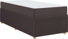 Rám postele Tmavě hnědá 90 x 200 cm textil 3398343