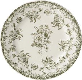 Bílý porcelánový dezertní talířek Vintage Blossom - ⌀ 20*1,8 cm