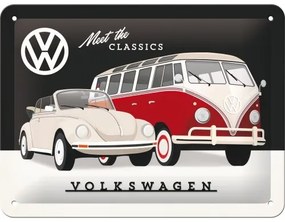 Plechová cedule Volkswagen VW - Mett the Classics