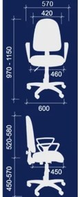 Artofis dětská židle Bred formule modrá