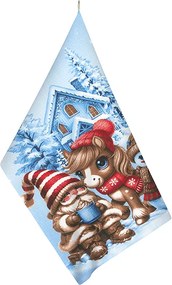 Bellatex Kuchyňská utěrka 1 ks Modrá,Červená,Hnědá 50x60 cm