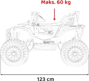 Elektrické autíčko HONDA Talon 4x4 modré