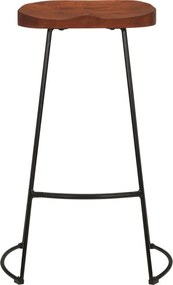 vidaXL Barové stoličky Gavin 2 ks 50 x 40 x 78 cm masivní mangovník [344916] Barva: Hnědá