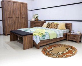 Oriental Weavers, Kusový koberec Zoya 728 R kruh – na ven i na doma, 160x160 (průměr) kruh, oranžová, chodba / předsíň