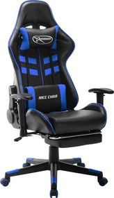 vidaXL Herní židle umělá kůže [20512] Barva: Černo-modrá
