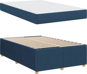 Rám postele Modrá 120 x 190 cm textil 3398372