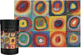 INTERDRUK Puzzle Art 12: Barevná studie: Čtverce se soustřednými kruhy