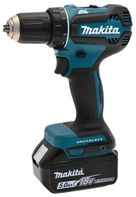 Makita Nářadí - 18V AKU vrtací šroubovák, 2x aku 5,0 Ah, nabíječka DDF485RTJ