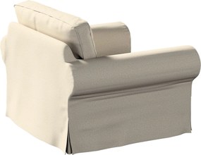 Potah na křeslo IKEA Ektorp barva béžová látka pletený vzor