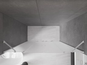 Mexen Velar Duo, posuvné sprchové dveře do otvoru 200 cm, 8mm sklo námraza, chromová, 871-200-000-32-01