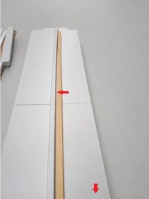 Bílá jednolůžková postel bez roštu 90x200 cm Nikki - II. jakost – WOOOD