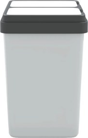 Dvojitý odpadkový koš bílý 2 x 25 l 154981