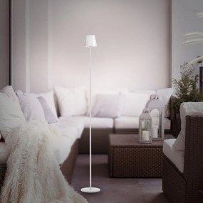 LD 19252-16 LED bateriové svítidlo bílé, stojací a stolní lampa, dotykový stmívač, IP54 pro venkovní použití 3000K - JUST LIGHT