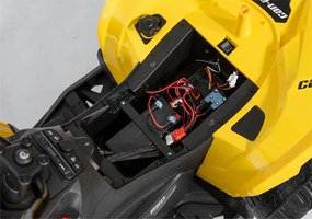 LEAN CARS Čtyřkolka na akumulátor DK-CA002 4x4 12 V 10 Ah, žlutá