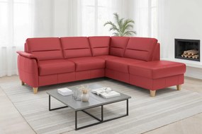XXXLutz ROHOVÁ SEDAČKA, kůže, červená Sit & More - Sedací soupravy - 00014403327Y