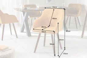 Noble Home Hořčicová jídelní židle Scandinavia Meisterstück