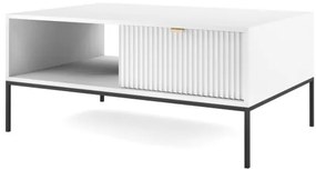 Piaski Konferenční stolek Nova se zásuvkou L-104 Barva: bílá