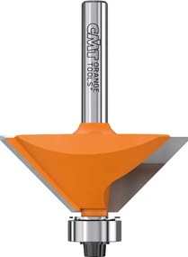 CMT Orange Tools CMT | Úhlová fréza s ložiskem 15°–45° / stopka Ø8 mm C 936: Úhel 45° / Ø45x18 / délka 60,2 / stopka Ø8mm