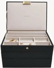 Sada šperkovnice Classic Black, 3 díly