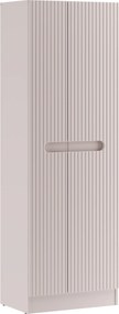Comad Doplňková koupelnová skříňka vysoká s košem na prádlo Nova Cashmere 60 kašmír
