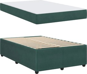 Rám postele Tmavě zelená 120 x 190 cm textil 3398376