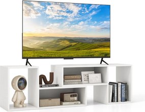 Costway Televizní skříň 2dílná bezplatná kombinace televizního stojanu