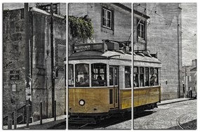 Obraz na plátně - Historická tramvaj 1121QB (120x80 cm)