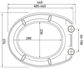 Novoterm WC prkénko NV-Julia Soft Close Duroplast