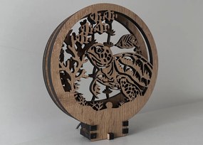 Li-Go "Želva" lampa 20x22 cm provedení povrchu: ořech