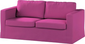 Potah na pohovku IKEA  Karlstad 2-místná , nerozkládací, dlouhý barva růžová látka pletený vzor