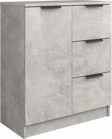 Příborníky 2 ks betonově šedé 60 x 30 x 70 cm kompozitní dřevo 3115791