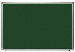 Magnetická tabule s lakovaným povrchem pro popis křídou zelená, 150x100 cm