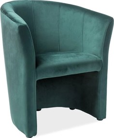 Casarredo - Komfort nábytek Klubové křeslo TM-1 VELVET zelená
