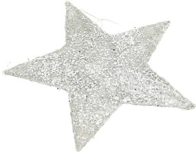 Vánoční ozdoba Star Silver 30 cm